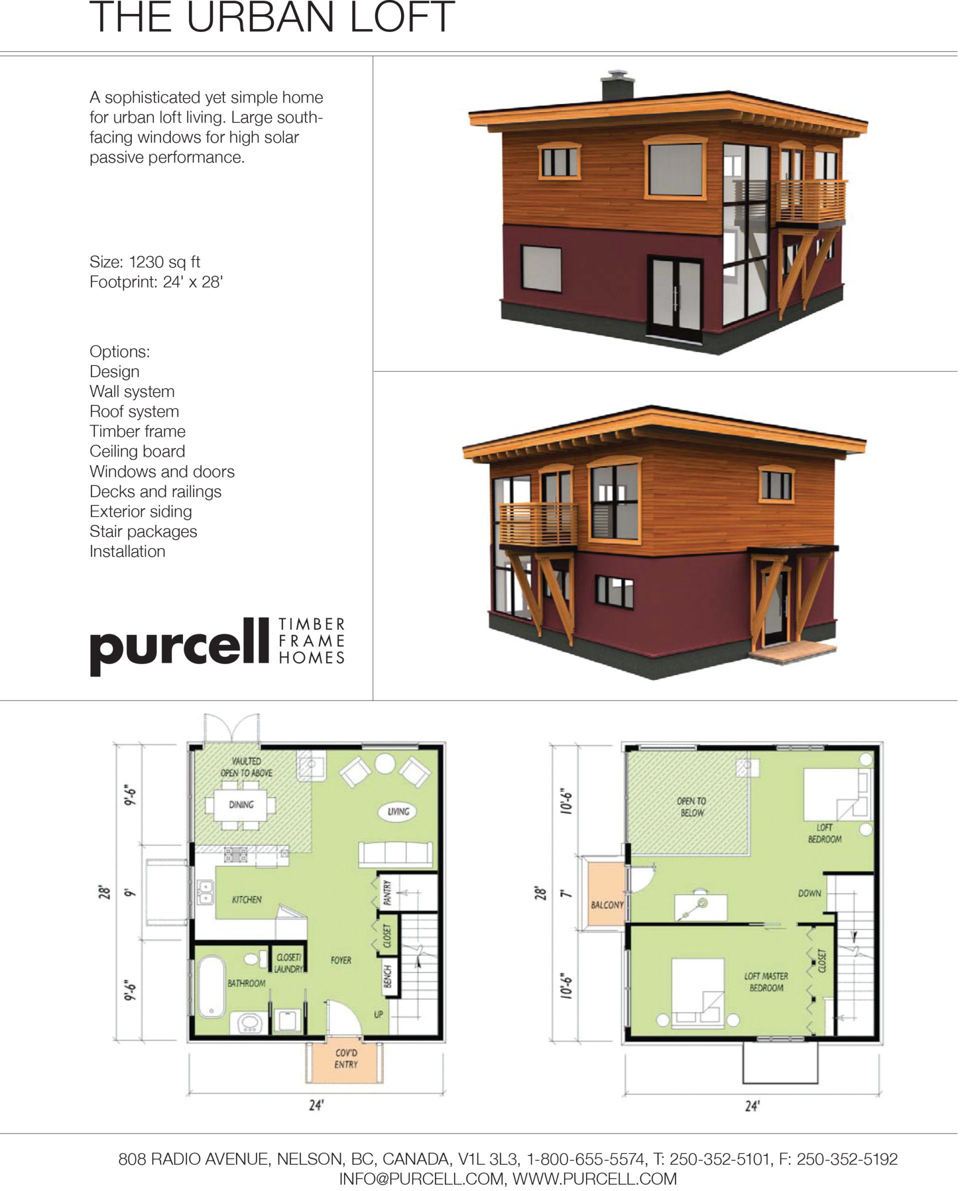 The Urban Loft Prefab Home Design Plans - By Purcell Homes